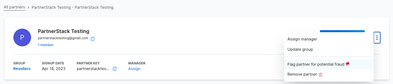 Using Fraud Management – PartnerStack